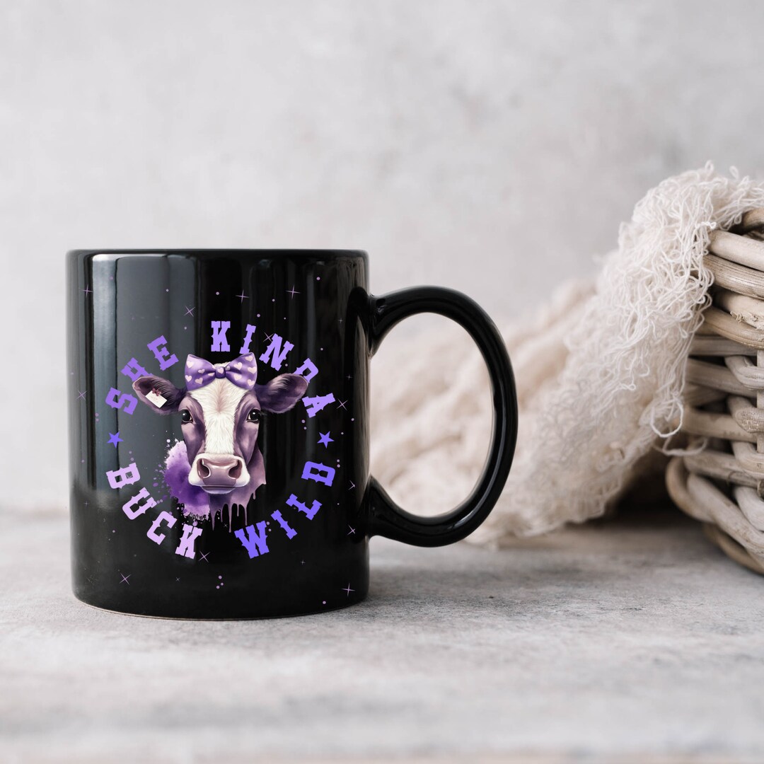 Long Live Cow Girls.... She Kinda Buck Wild Black Coffee Mug ...