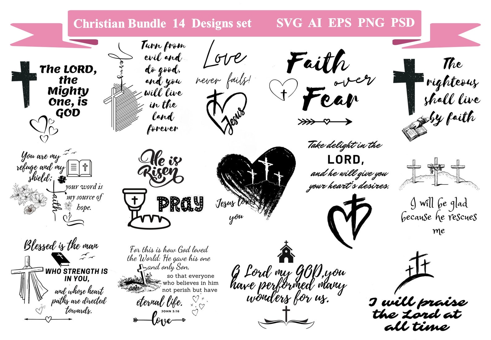 Bible Verse Svg Cross Svg Scripture Svg Christian Svg Jesus Svg Faith ...