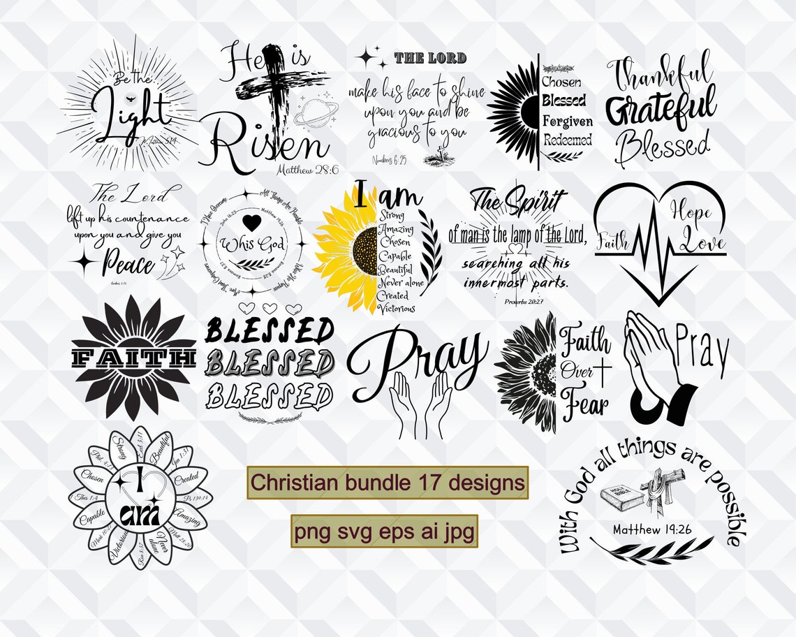 Bible Verse Svg Christian Svg Cross Svg Scripture Svg Jesus - Etsy
