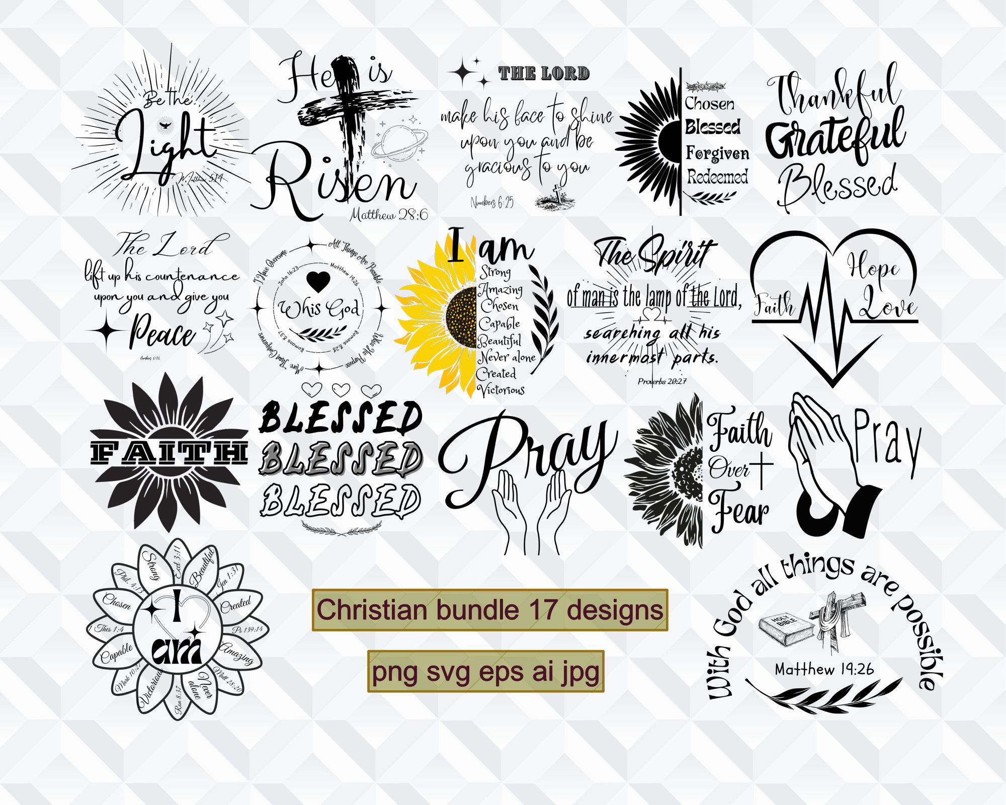 Bible Verse Svg Christian Svg Cross Svg Scripture Svg Jesus - Etsy