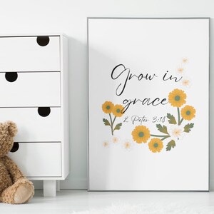 Grow in Grace Christian Bundle Svg Bible Verse Svg Cross Svg Scripture ...