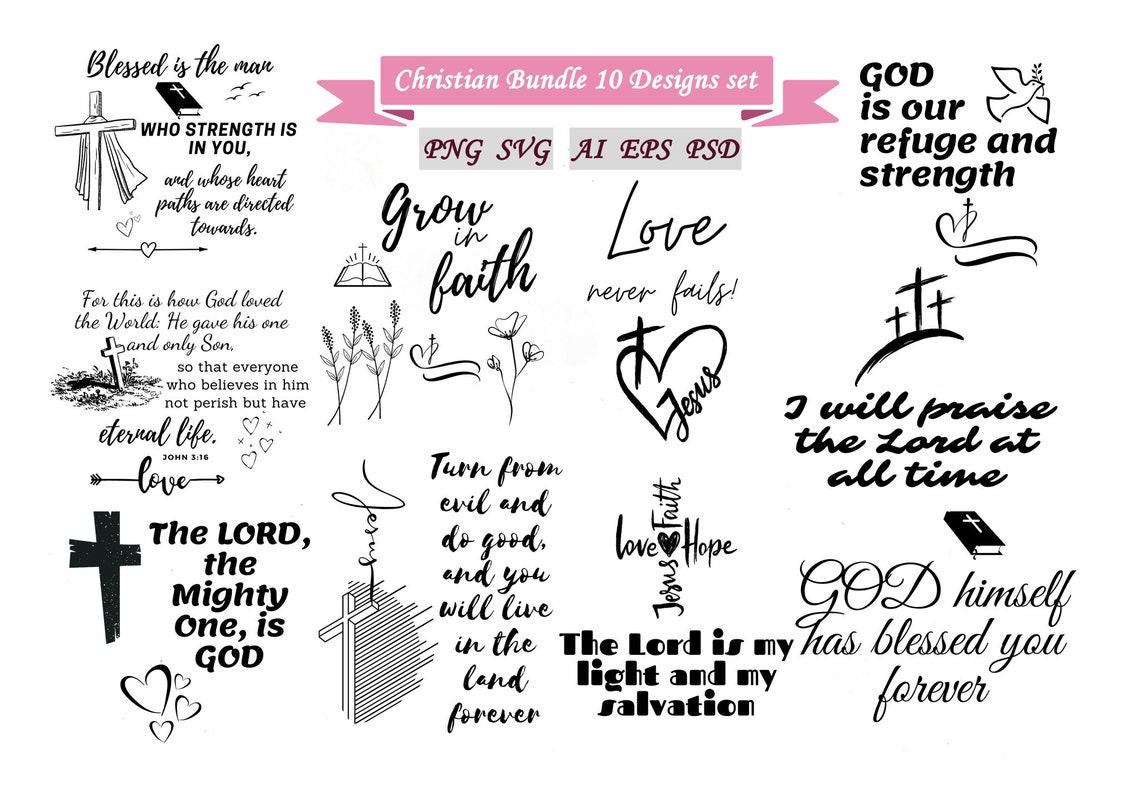 Bible Verse Svg Cross Svg Scripture Svg Christian Svg Jesus - Etsy