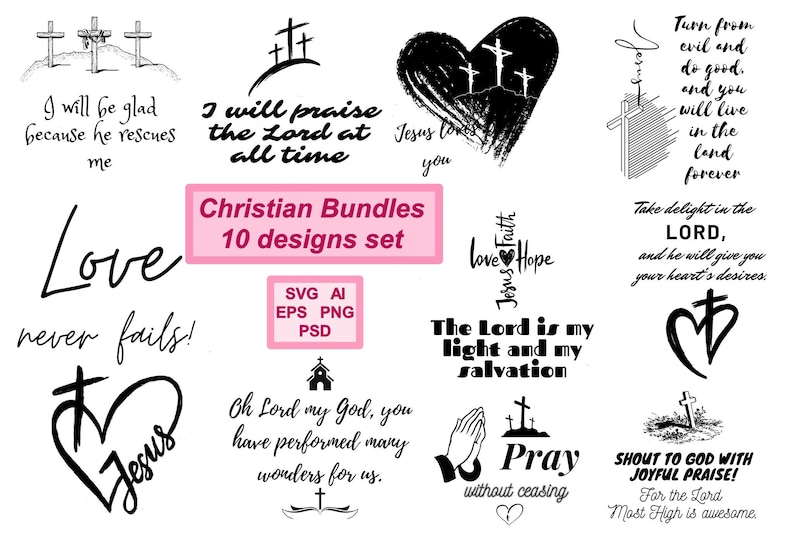 Bible Verse Svg Cross Svg Scripture Svg Christian Svg Jesus Svg Faith ...