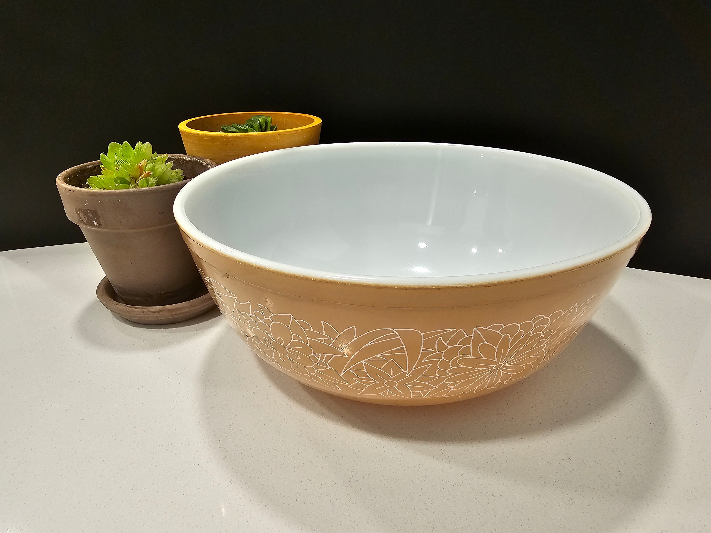 PYREX Full Set 4 of Woodland Farmhouse Brown Nesting Mixing Bowls - Etsy