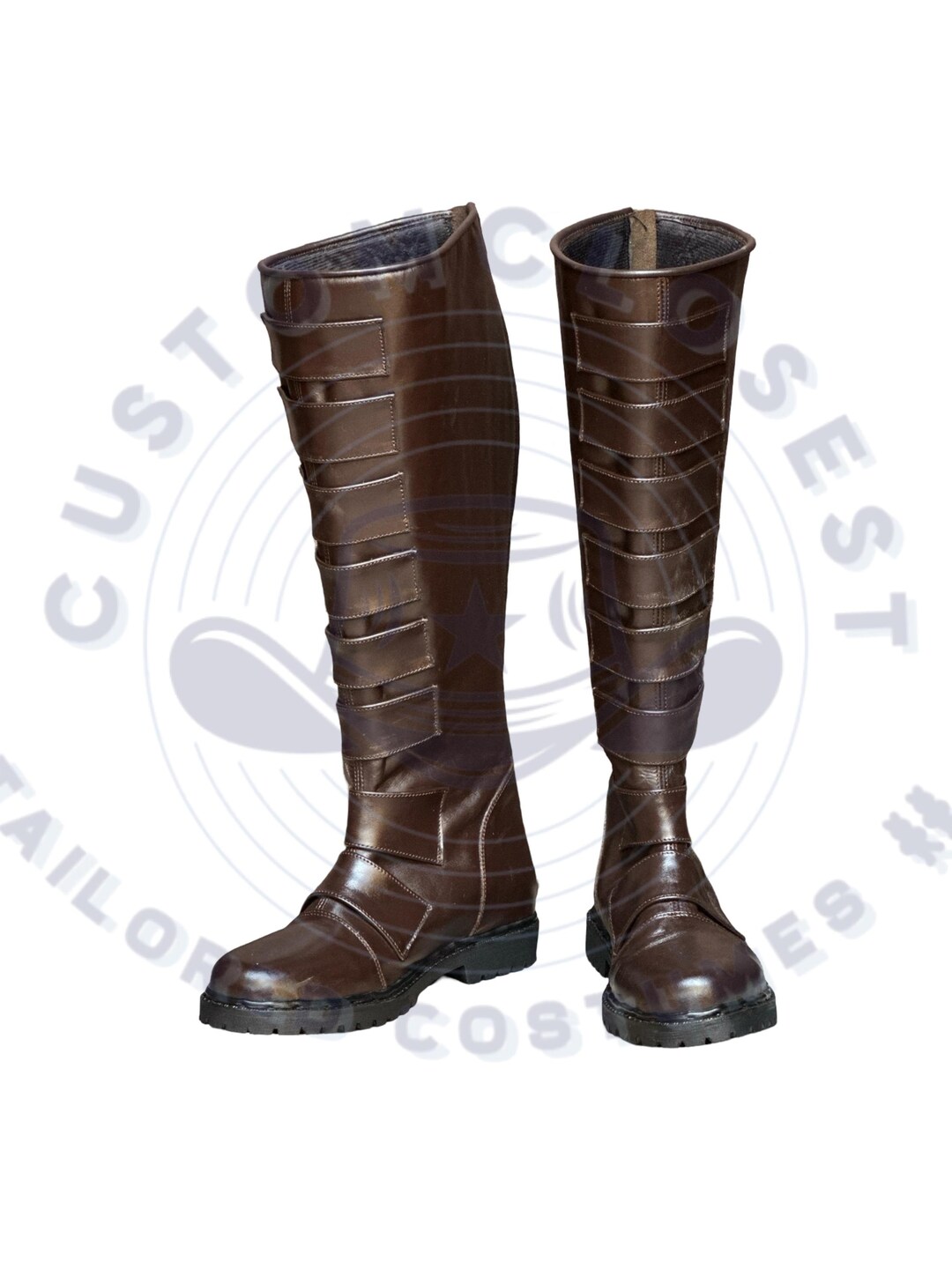 Custom Hand Made SW Phantom Menace TPM Jedi Master Qui Gon Jinn Boots ...