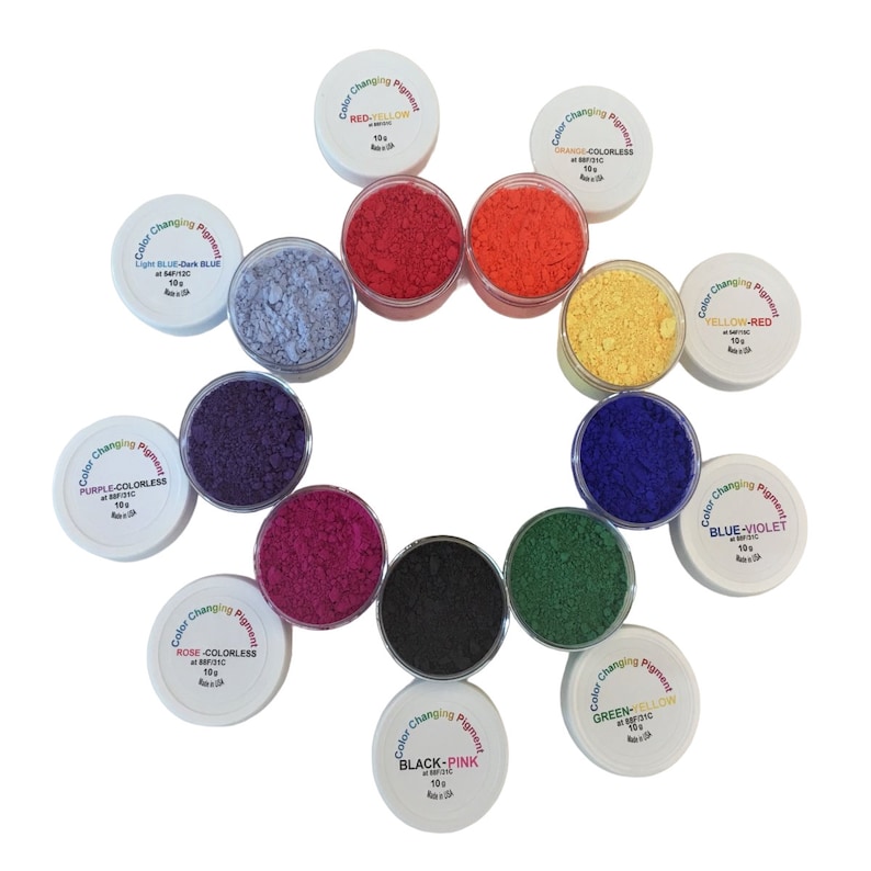 Thermochromic Powder Pigments: Color Changing Slime, Arts & Crafts - Etsy