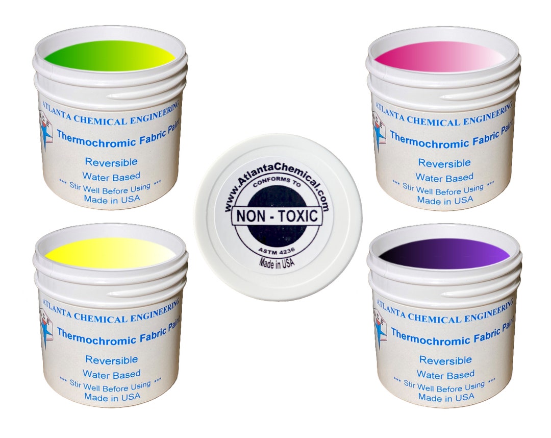 Thermochromic Fabric Paint: Color Changing, Water-based, Non-toxic - Etsy