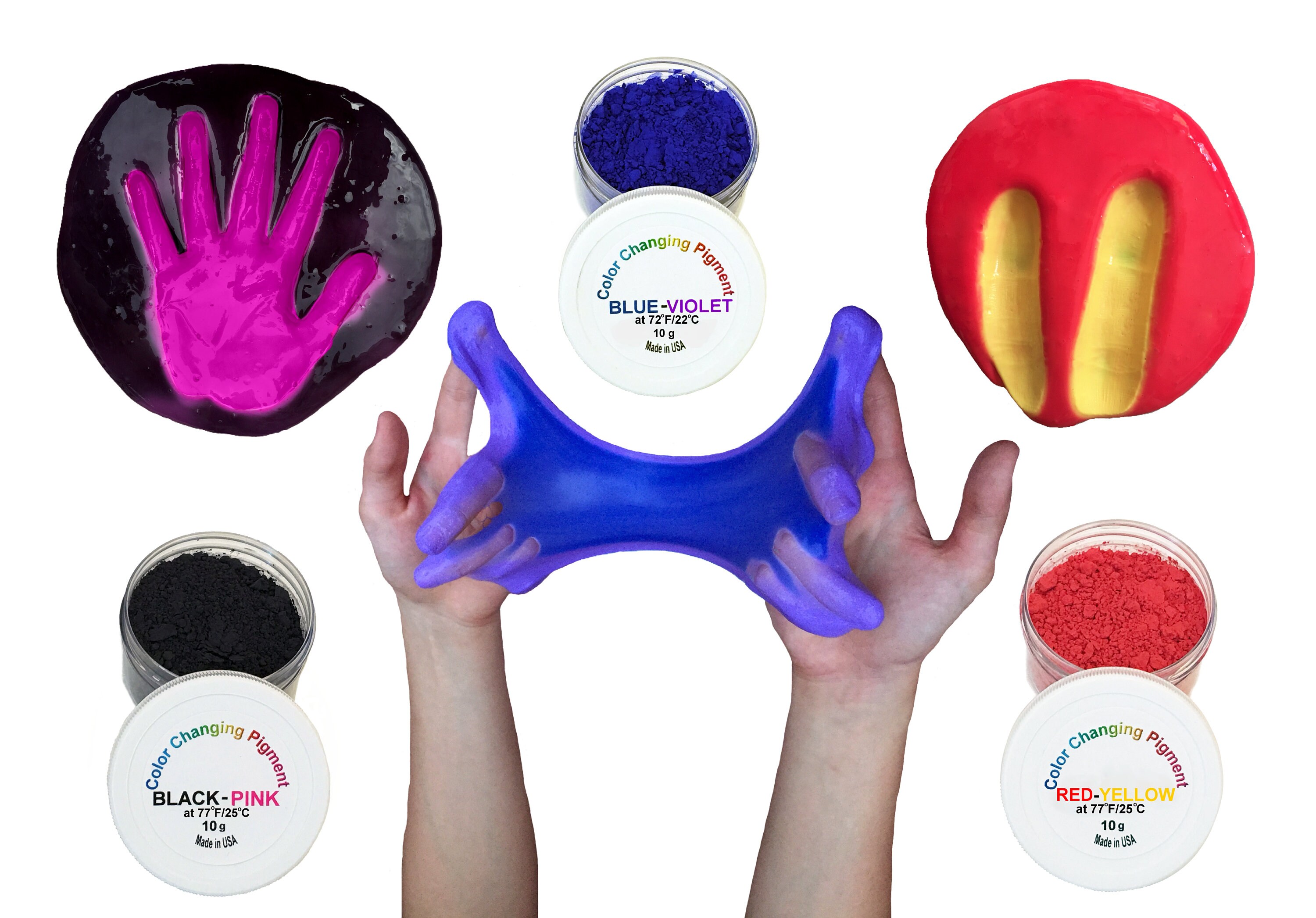 Thermochromic Powder Pigments: Color Changing Slime, Arts & Crafts - Etsy