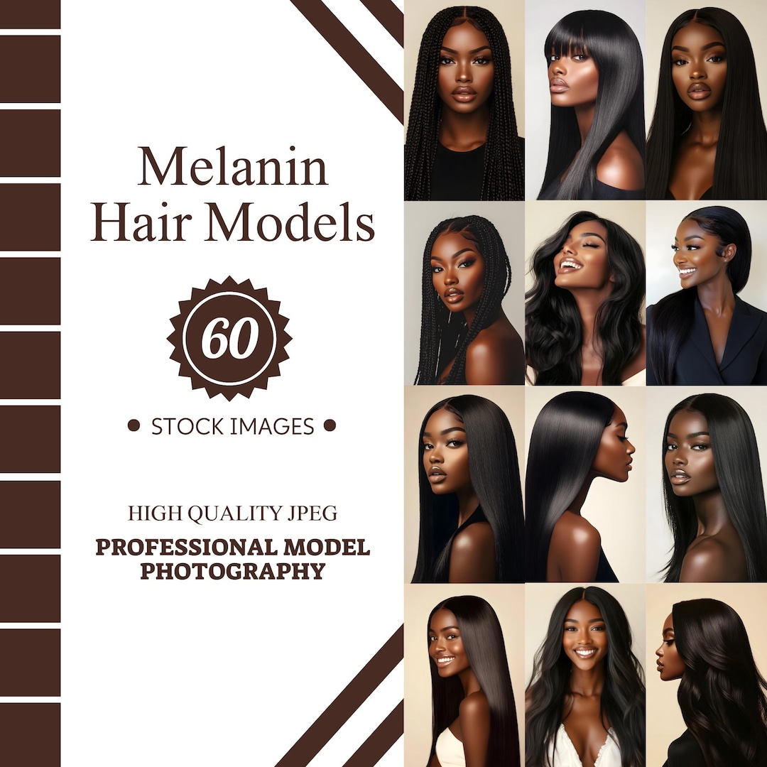 Melanin Hair Models: Diverse Hairstyles Stock Images (60 Images) - Etsy
