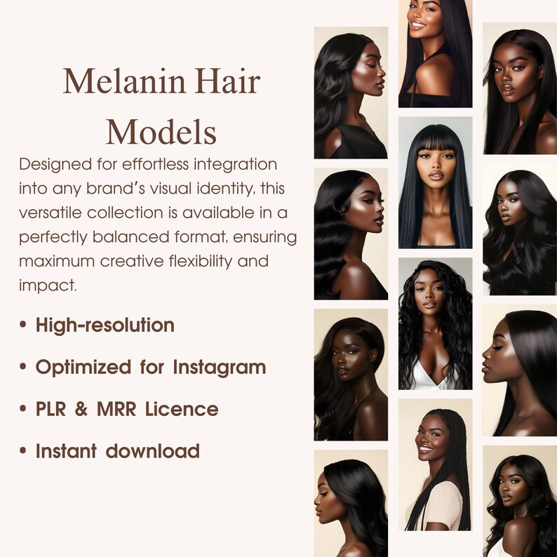 Melanin Hair Models: Diverse Hairstyles Stock Images (60 Images) - Etsy