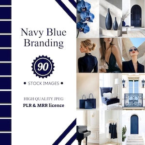 Navy Blue Stock Photos: Luxury Branding Visuals (90 Images) - Etsy