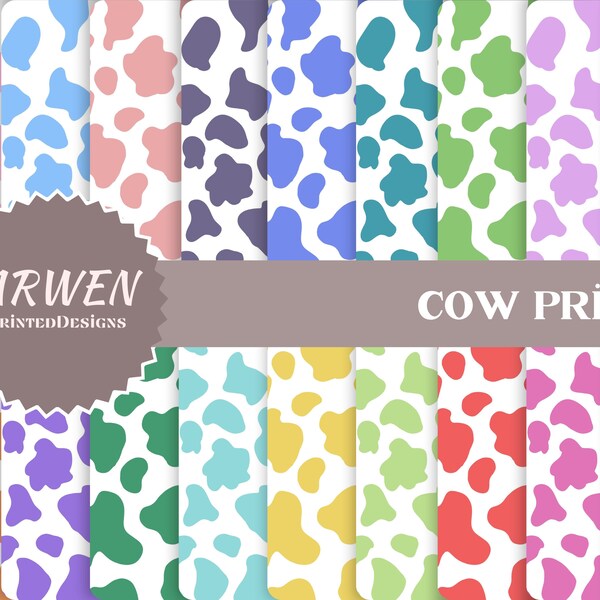 Cow Print Fabric - Etsy