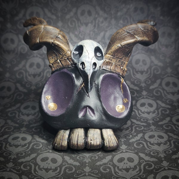 Clay Skull Sculpture - Etsy