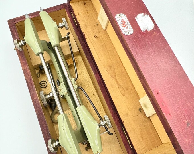 Antique Watch Maker Tool Compas Depth Tool in Original Box Made by ...
