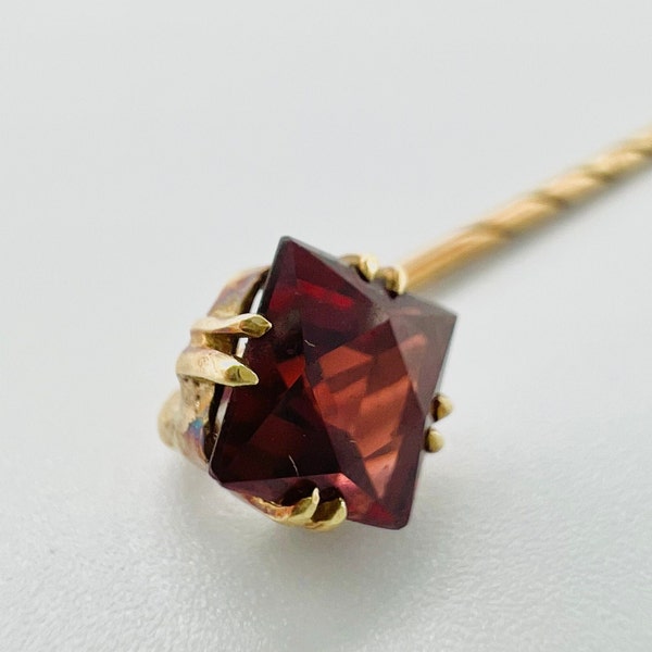 Garnet Stick Pin - Etsy