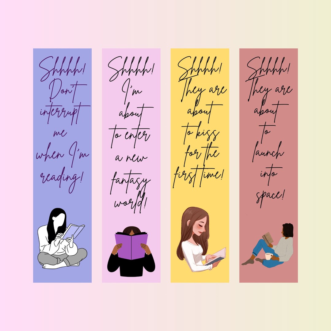 Printable Reader Bookmarks, Reader Gift - Etsy