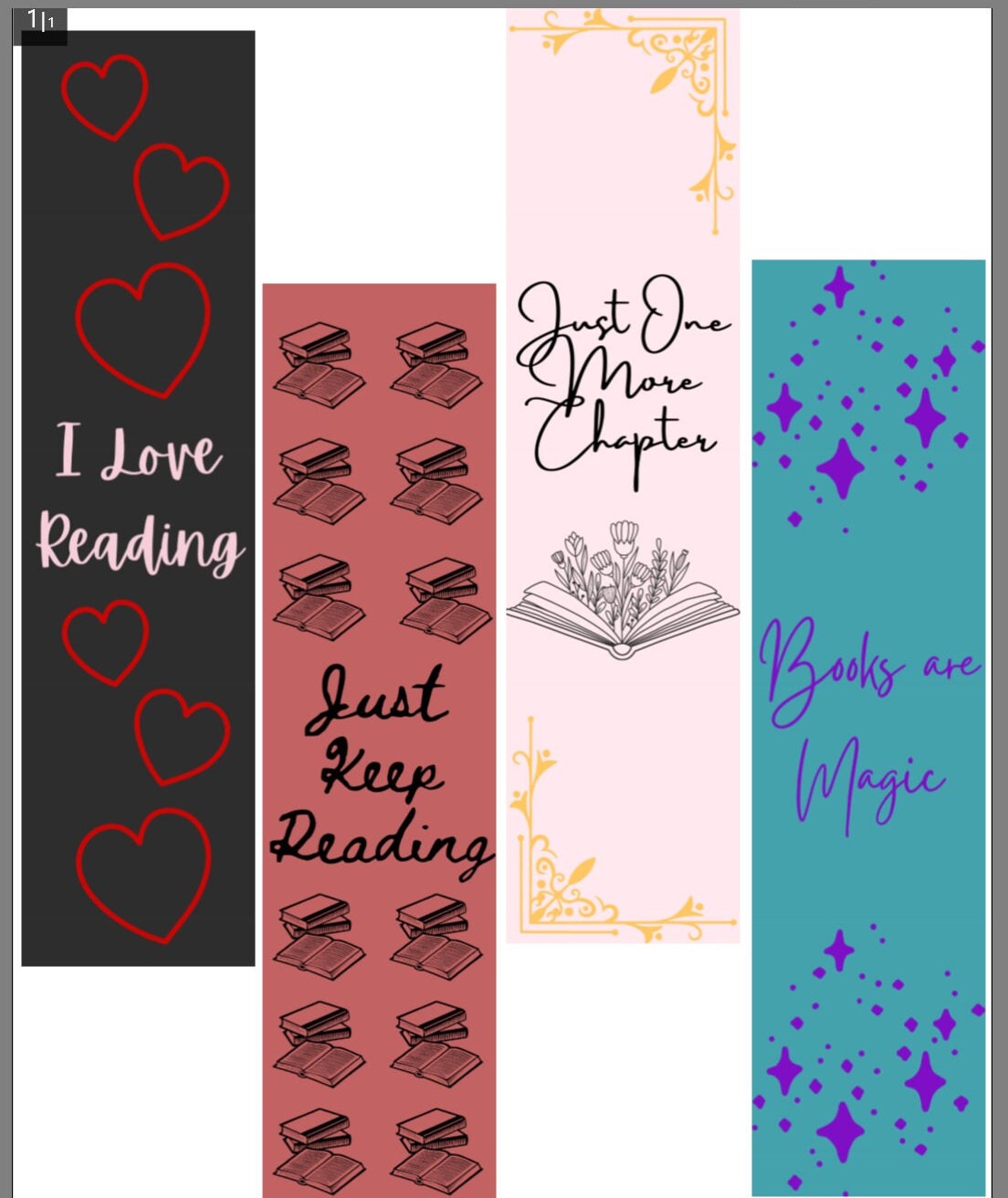 Printable Reader Quote Bookmarks, Reader Gift - Etsy