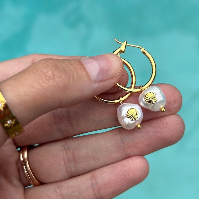 Seashell Earrings - Etsy