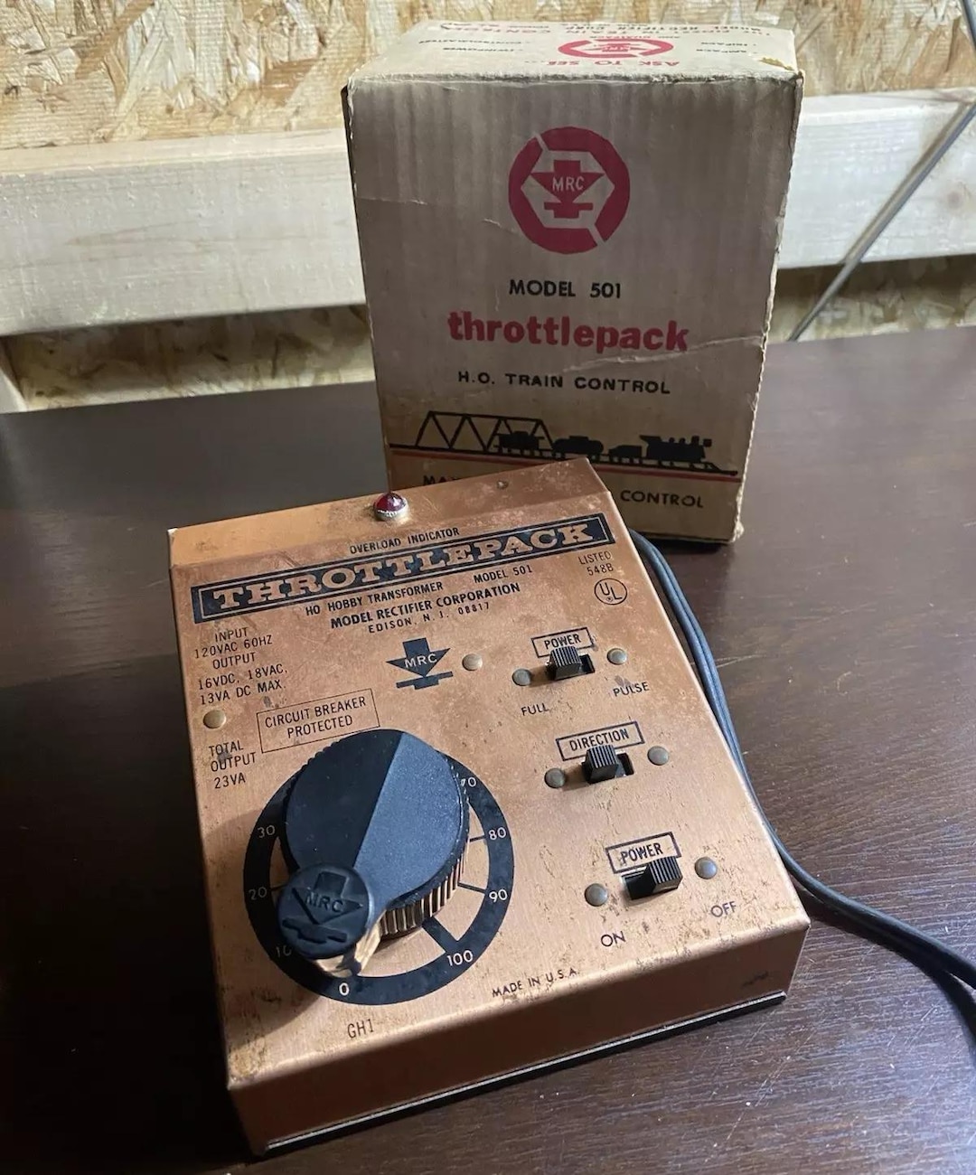 Vintage 1970s - MRC Model Rectifier Corporation - Model 501 - HO Train ...