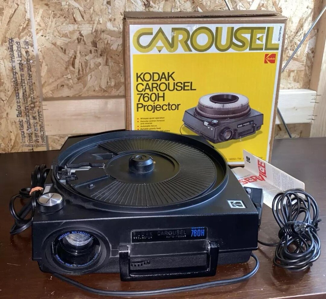 Kodak Carousel 760H Slide Projector With Ektanar 102mm Lens – 1970s ...