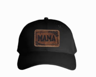 Checkered Faux Glitter Mama Patch, Trucker Hat Patches, Trucker Hat ...