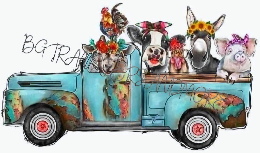 Farm Animals Ready to Press Heat Transfer. - Etsy
