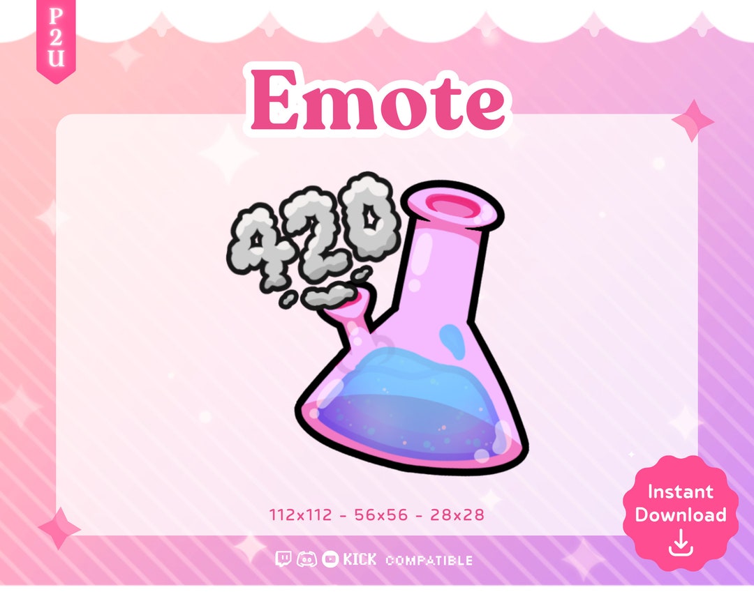 420 Smoke Emote Emote for Streaming Chat Emotes Twitter Discord Youtube ...