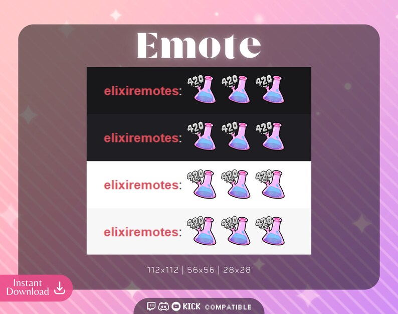 420 Smoke Emote Emote for Streaming Chat Emotes Twitter Discord Youtube ...