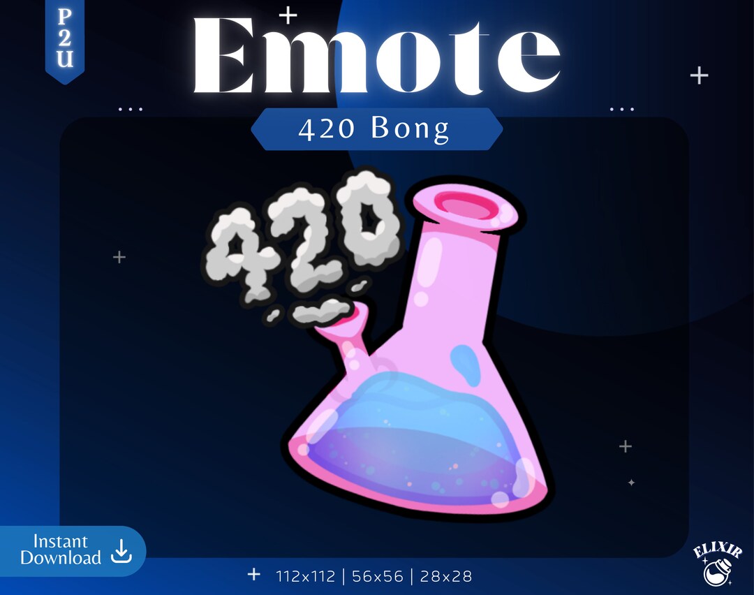 420 Smoke Emote Emote for Streaming Chat Emotes Twitter - Etsy