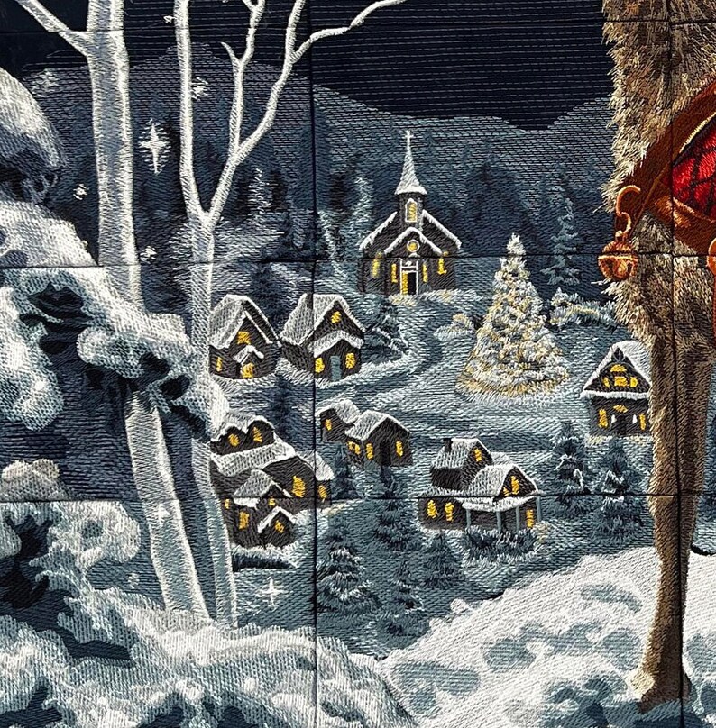 Starry Night Santa - Etsy