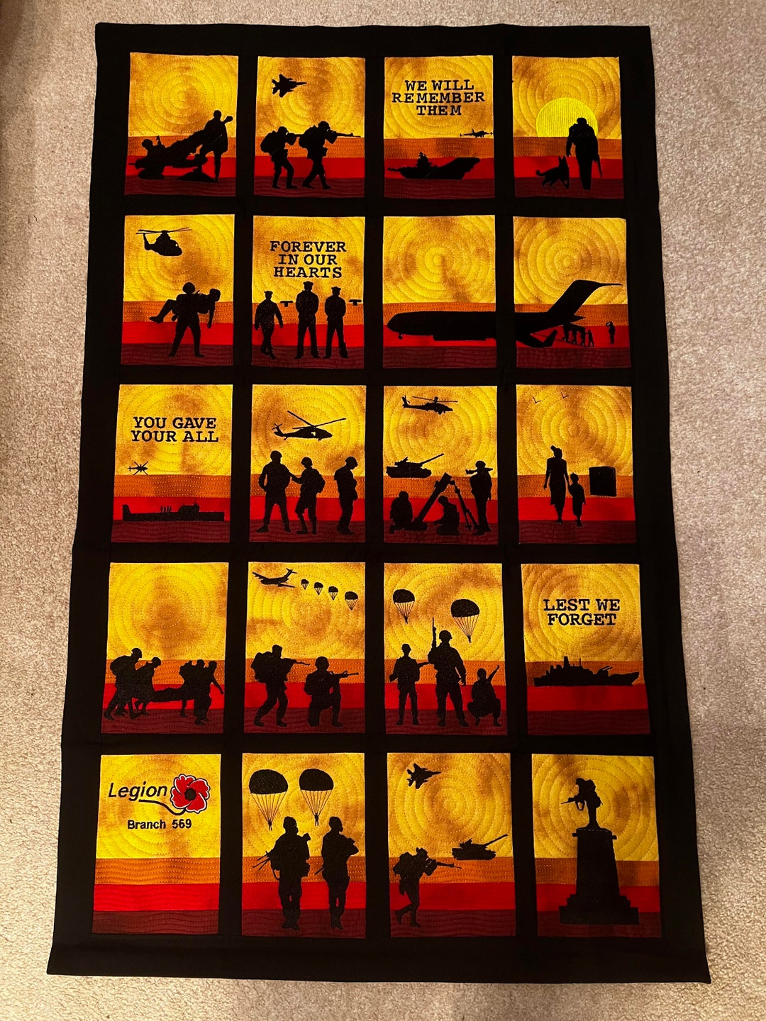 Remembrance Tile Scene - Etsy