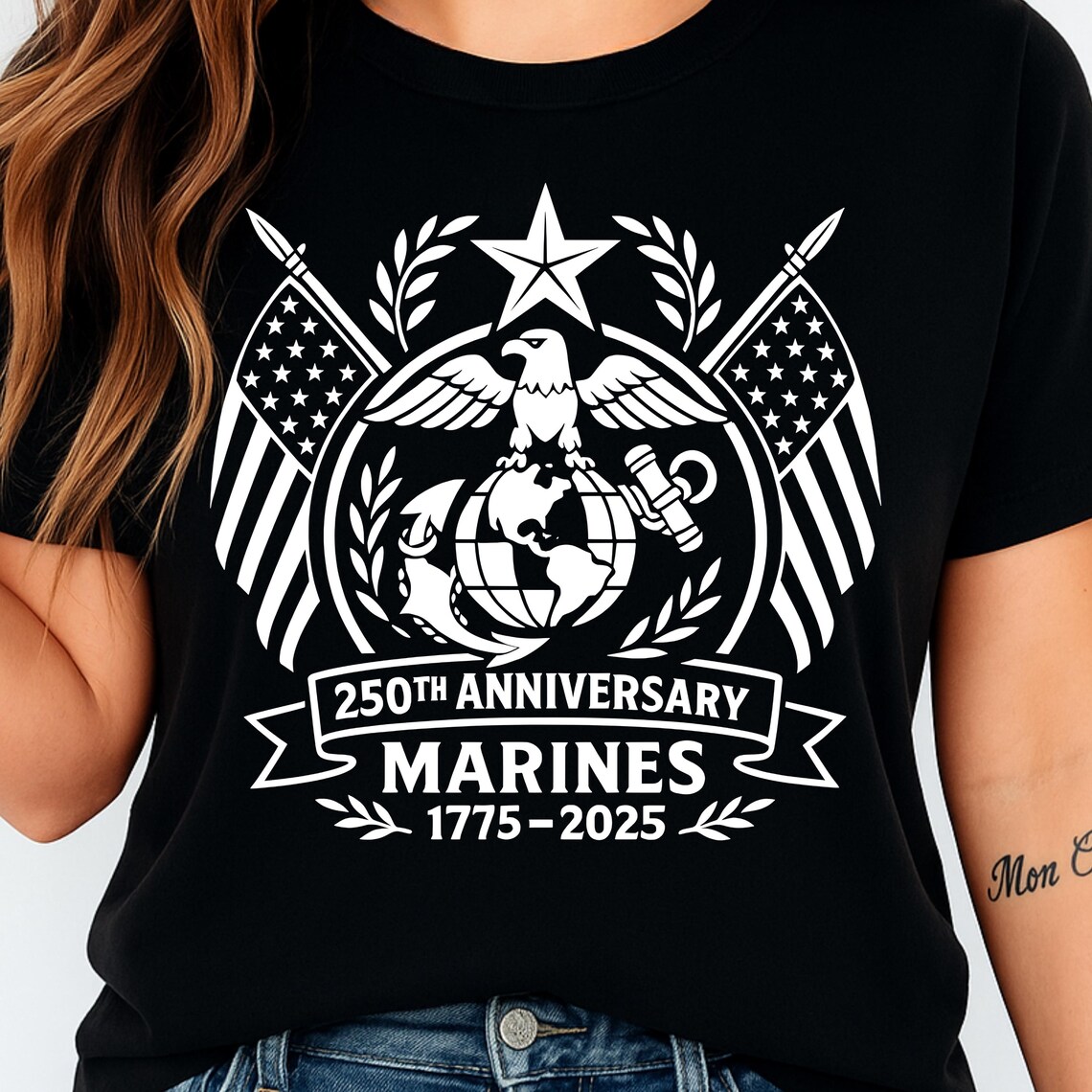 Marine Corps 250th Anniversary Svg, Png, US Marines 1775-2025 Png, Svg ...