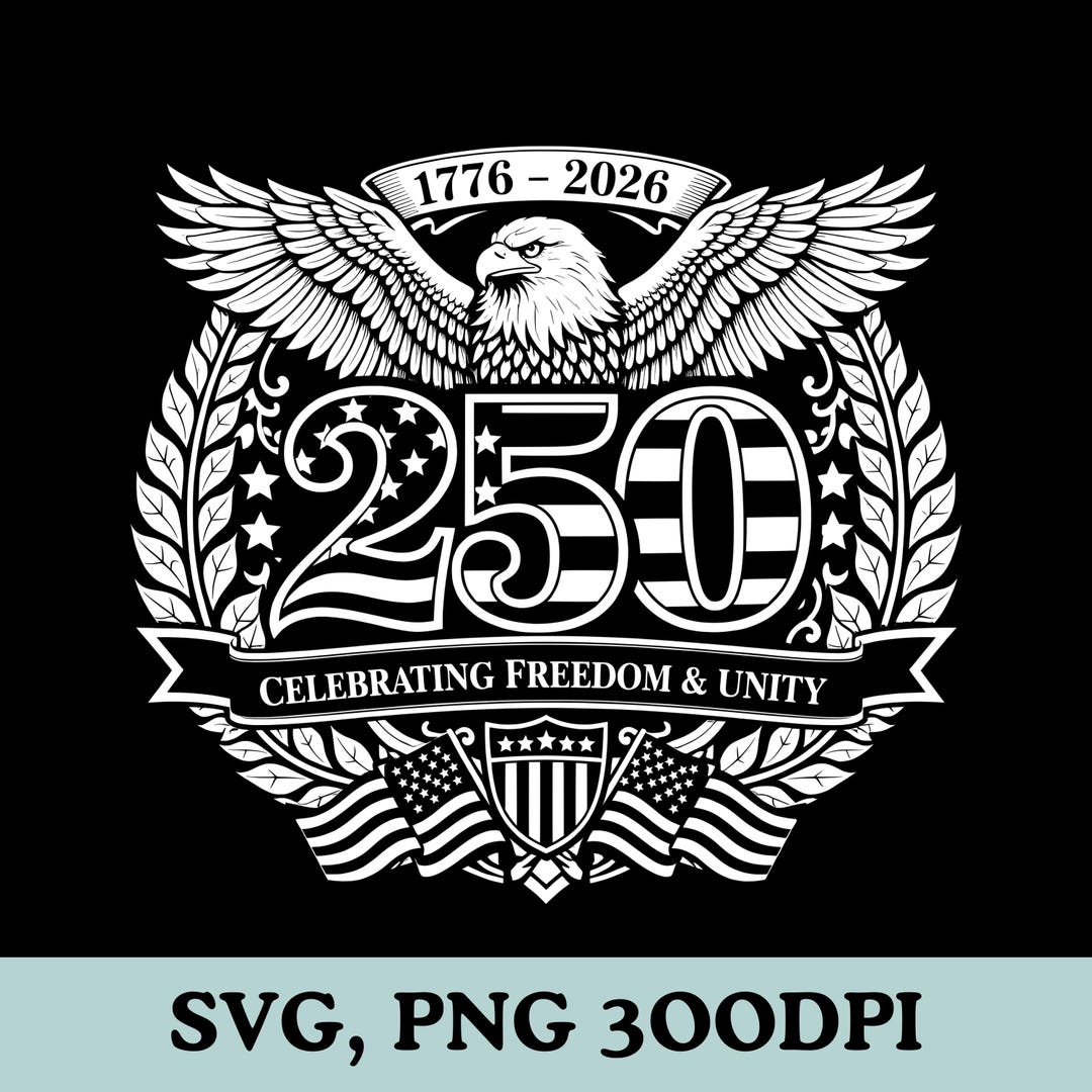 America 250 USA Png, Svg - Etsy