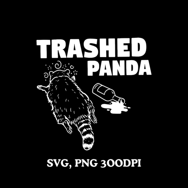 Trashed Panda Png - Etsy