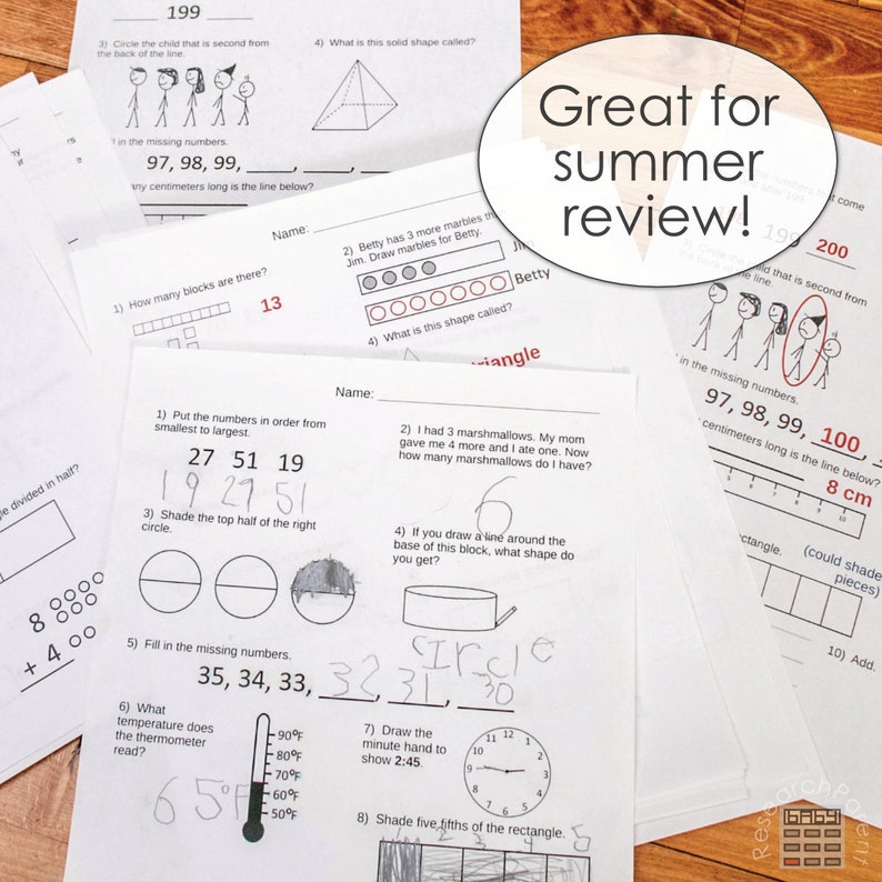 First Grade Minimalist Math Homeschool Curriculum - Etsy