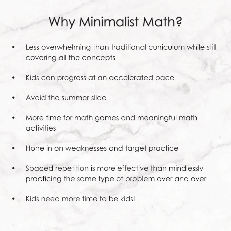 Algebra 1 Minimalist Math Homeschool Curriculum - Etsy