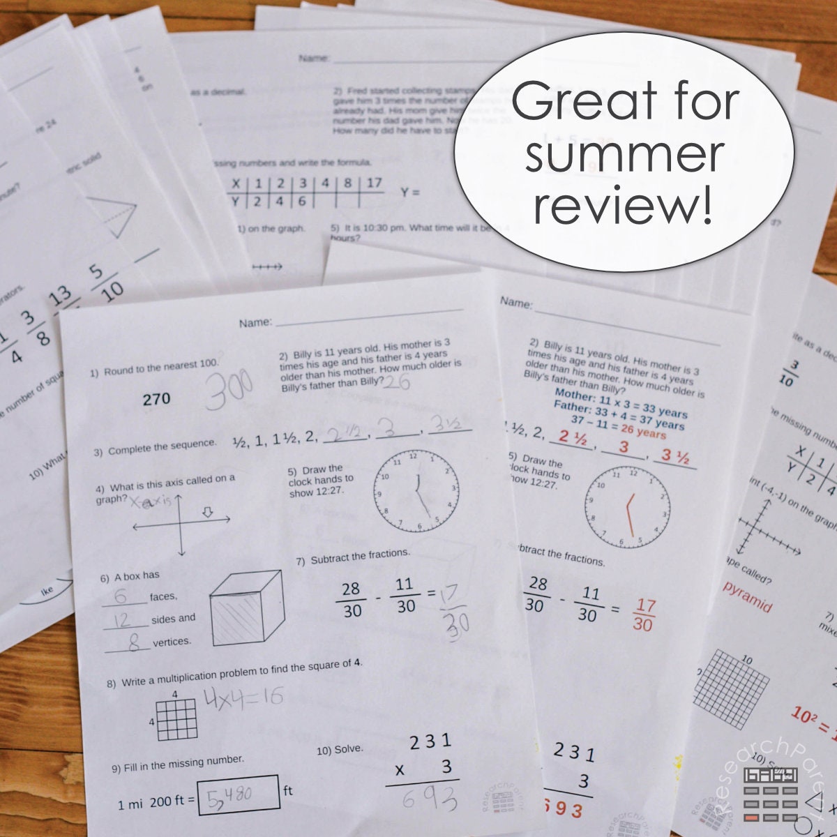 Third Grade Minimalist Math Homeschool Curriculum - Etsy