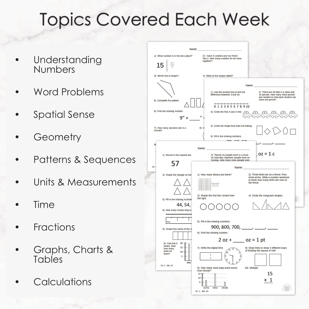 First Grade Minimalist Math Homeschool Curriculum - Etsy