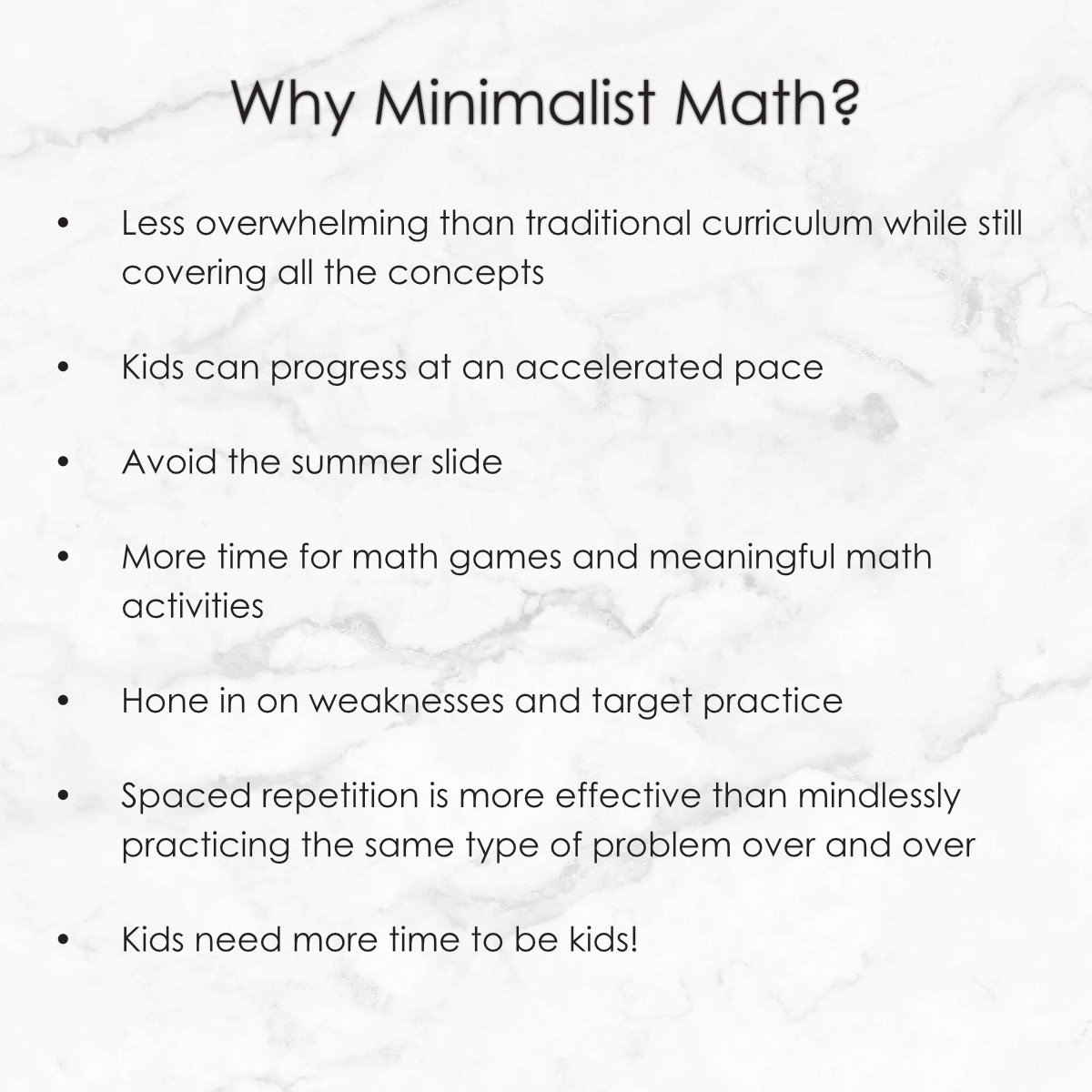 Third Grade Minimalist Math Homeschool Curriculum - Etsy