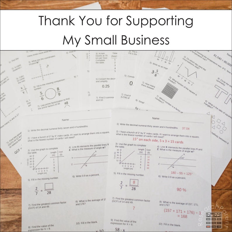 Sixth Grade Minimalist Math Homeschool Curriculum - Etsy