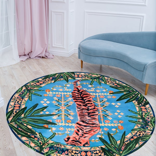 Tiger Rug - Etsy