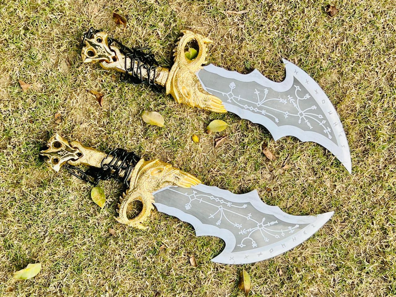 God of War Kratos Blades of Chaos , God of War Blades of Chaos Sword Pairs Blades, Kratos Metal ...