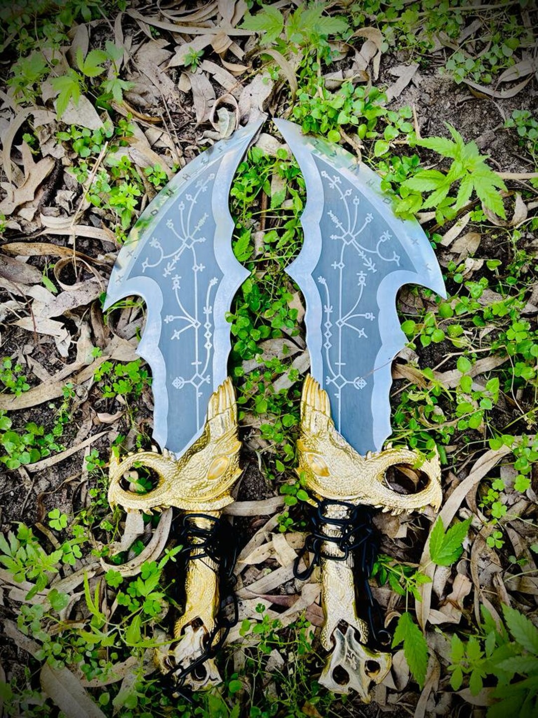 God of War Kratos Blades of Chaos , God of War Blades of Chaos Sword Pairs Blades, Kratos Metal ...