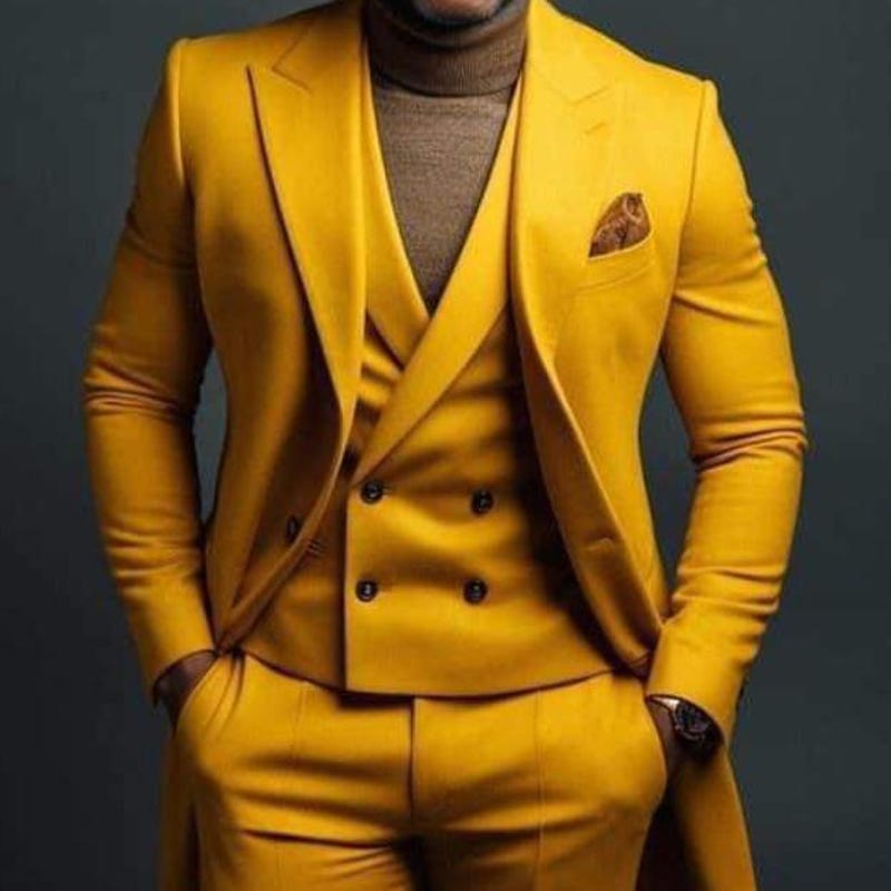 Yellow Groom Suit - Etsy