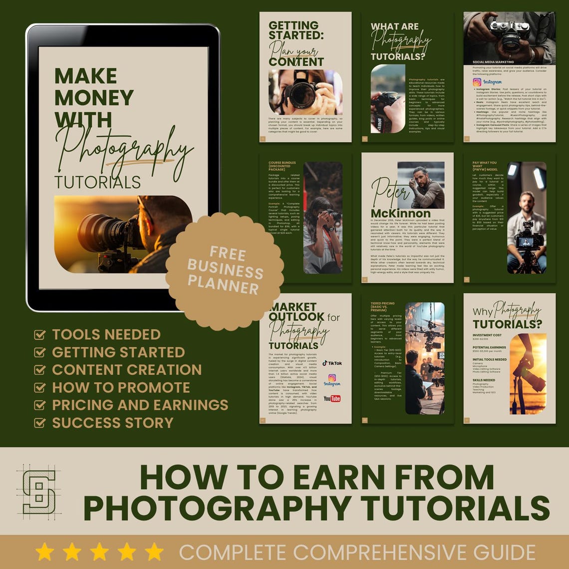 Photography Tutorial Business: Complete Guide to Earning 100-150 USD ...