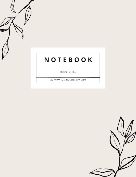 Free Printable Aesthetic Notebook Cover Templates Canva, 53% OFF