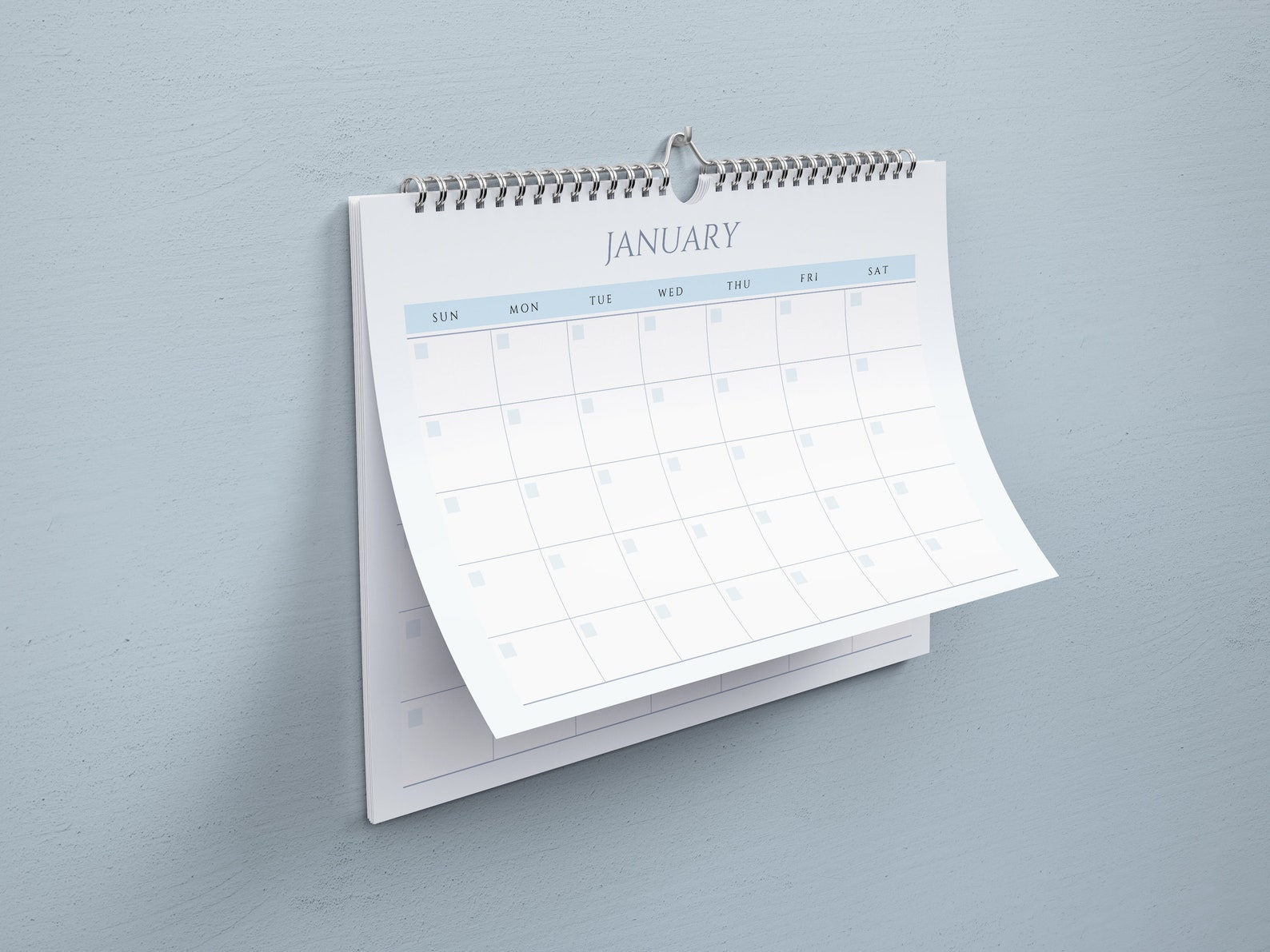 Printable Modern Calendar, Landscape, Year-round, Printable and Digital ...