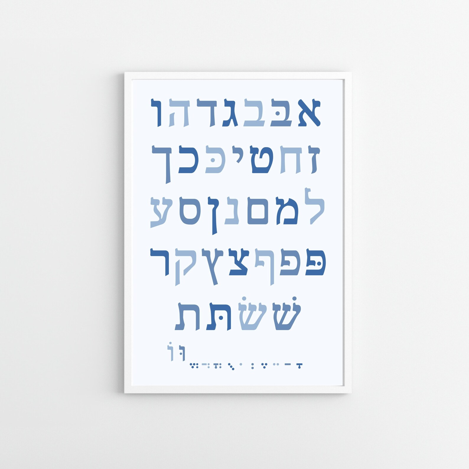 Aleph Bet Poster, Hebrew Aleph Bet Chart, Aleph Bet Nursery Sign ...