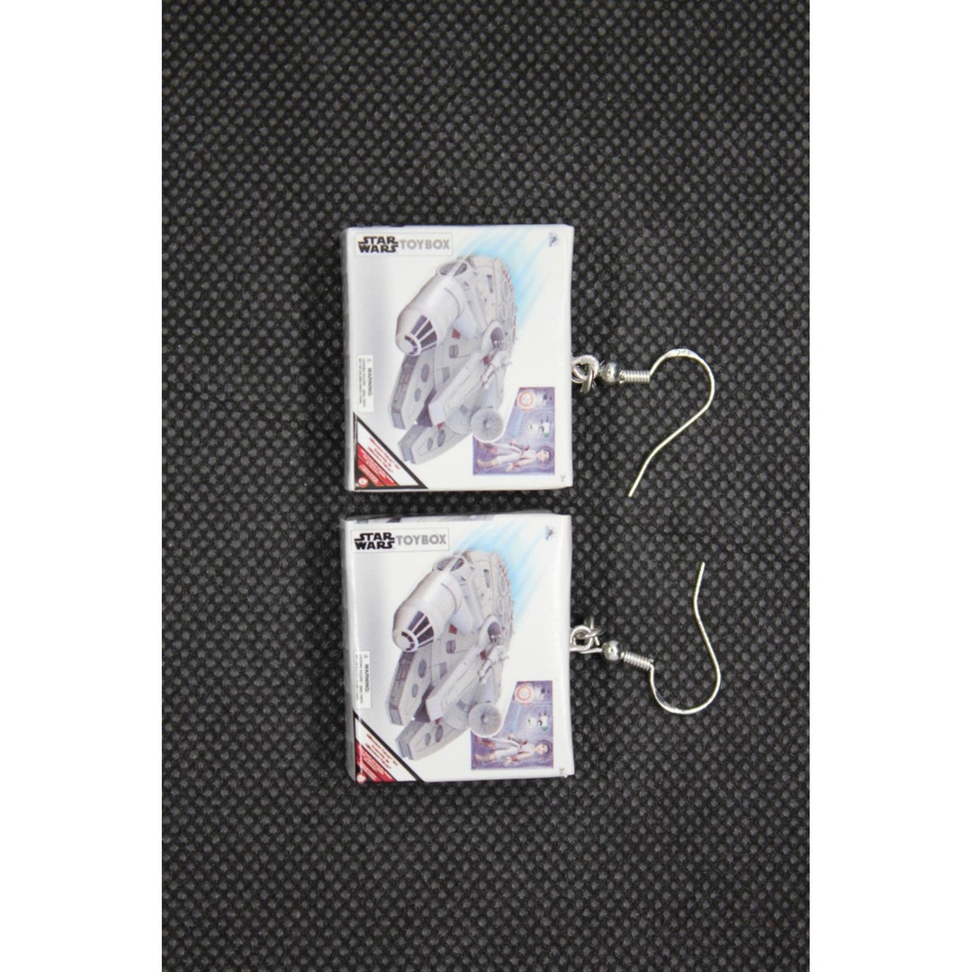 Mini Brand / Millennium Falcon Toy Earrings - Etsy