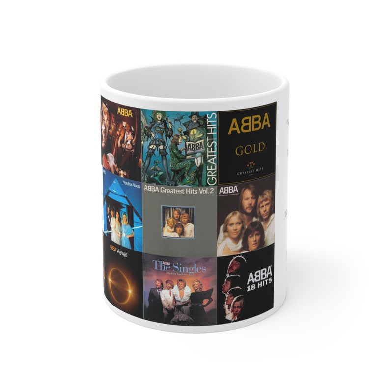 Abba 11oz White Mug, Dancing Queen Lyrics, 80's Music Lover Gift, Abba ...